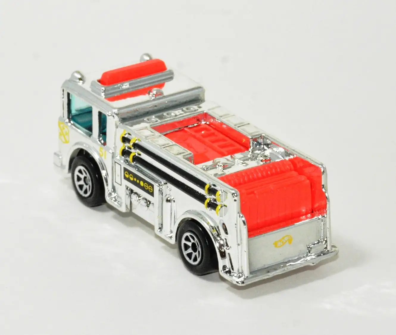 Hot Wheels Chrome Fire Truck - Loose Cars